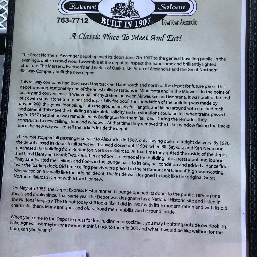 Depot Express, Alexandria | Menu, Photos & Prices | Foodeist