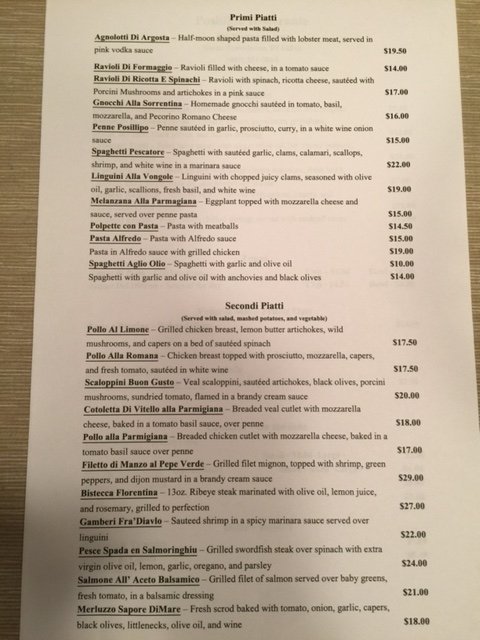 Posillipo Restaurant - North Providence, RI | Reviews, Menu & Photos ...