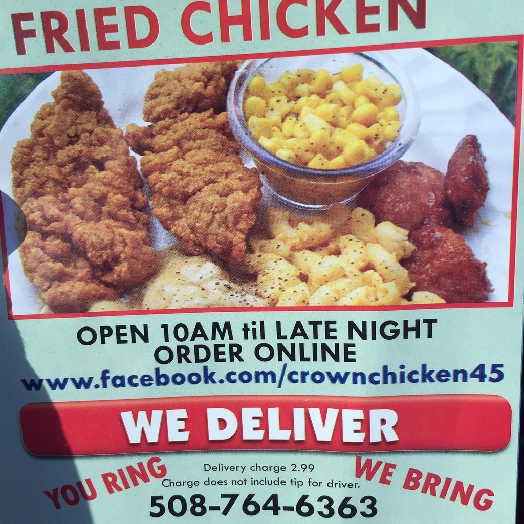 Best Crown Fried Chicken in Holland, MA | Ratings, Reviews & Menus