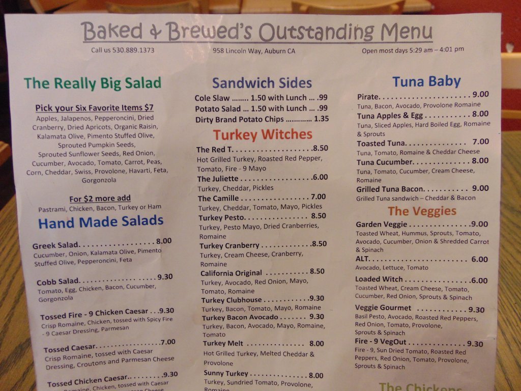 Baked and Brewed, Auburn | Menu, Photos & Prices | Foodeist
