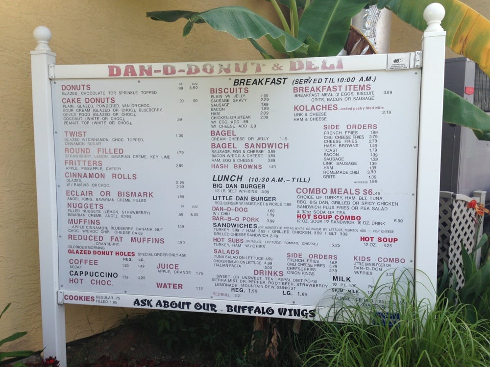 Dan-D-Donuts & Deli - Panama City, FL | Menu & Reviews | Foodeist